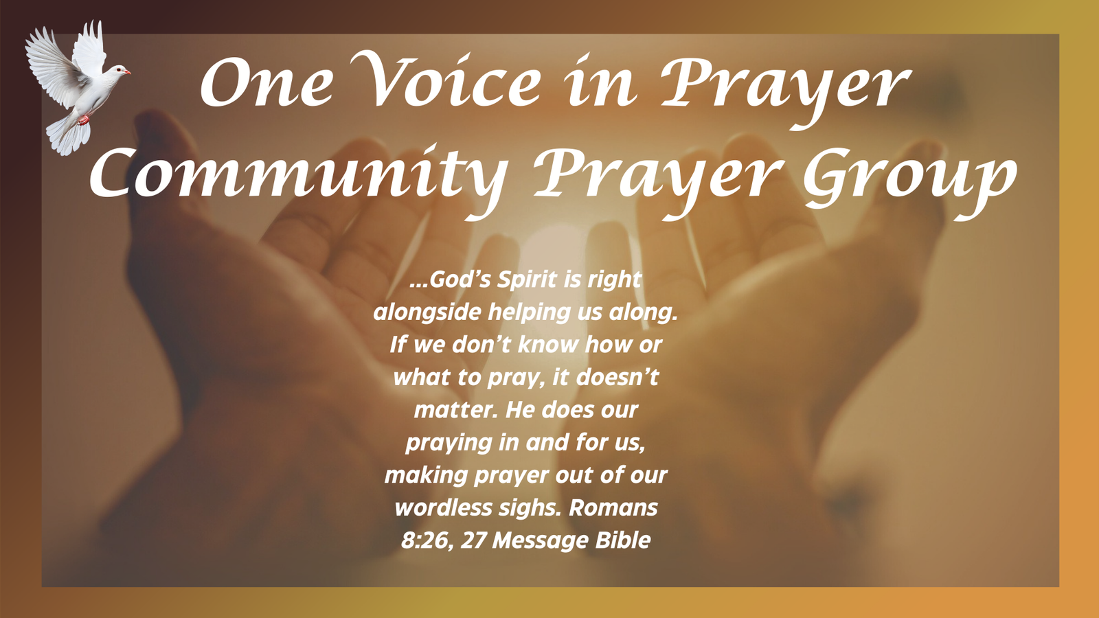 One Voice in Prayer - Christ the King Lutheran Church